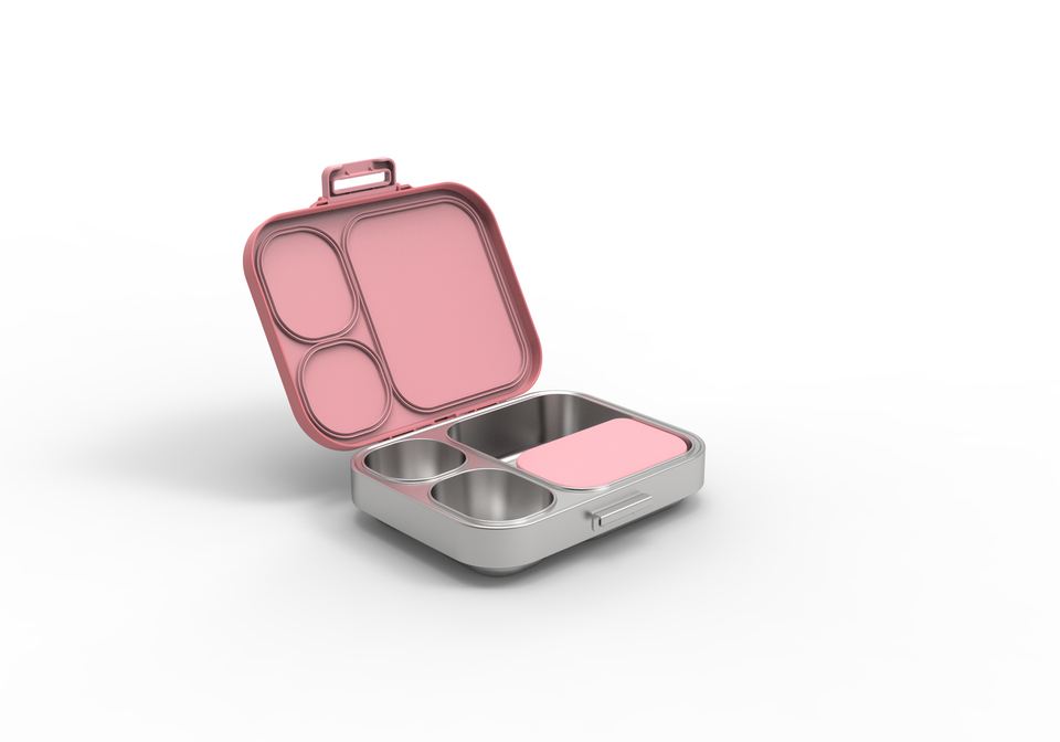 Modern Style Stainless Steel 304 Rectangular Lunch Tiffin Box Microwave ...