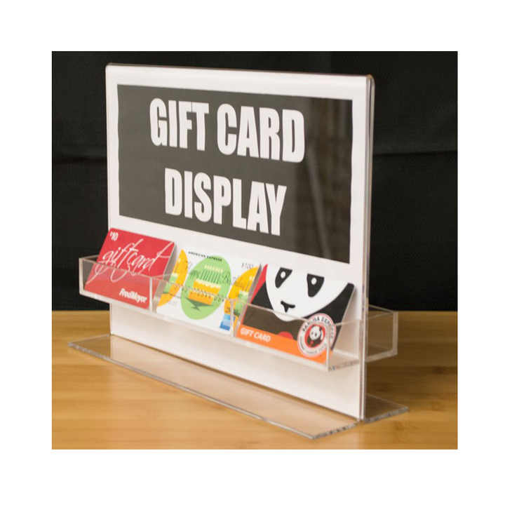 Clear Acrylic Gift Card Holder - Modern Display Solution