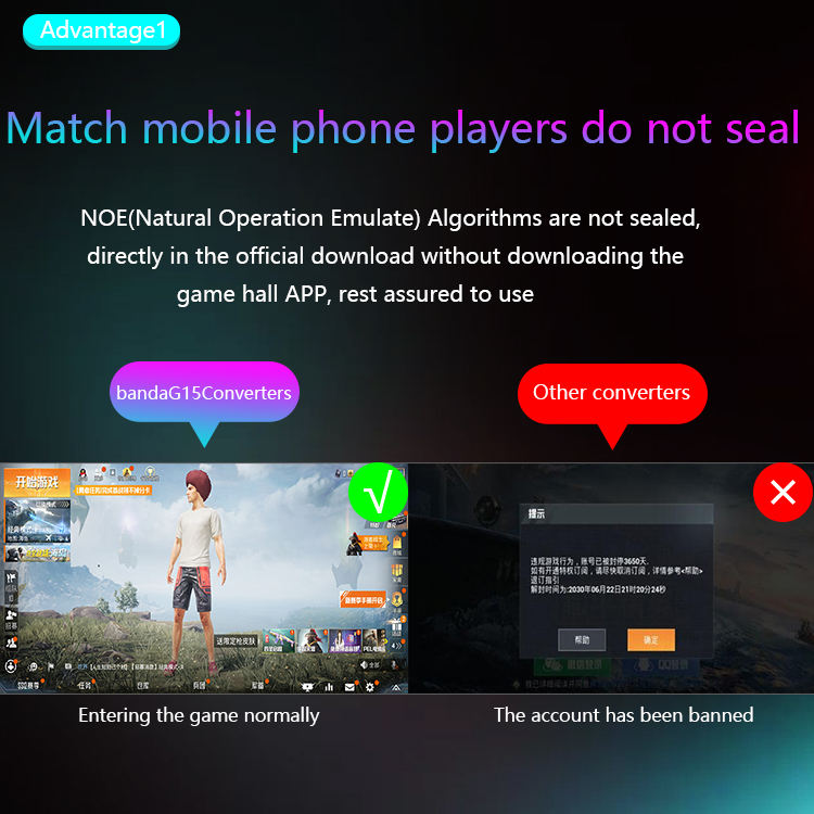 5-in-1 Mobile Game Combination One-handed Game Keyboard and Mouse ...