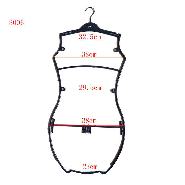Body Shape Transparent Plastic Bikini Hangers for Display