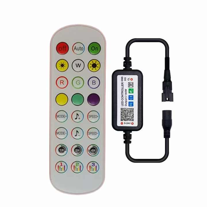 DC5-24V Bluetooth APP LED Light Controller With Remote Controller for ...