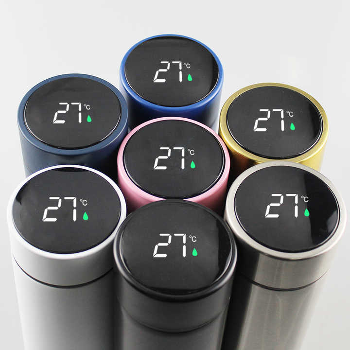 Smart Temperature Display Water Bottle - 500ml Thermos