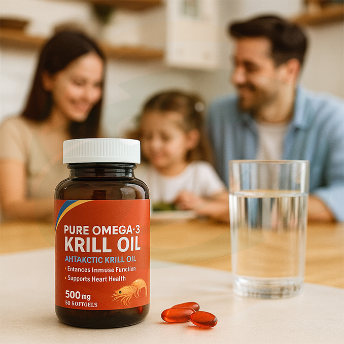 Hot Selling OEM Antarctic Krill Oil Softgel Capsules Heart Health ...