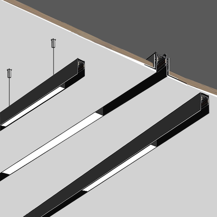 48V Linear Spotlight Surface Recessed Pendant Magnetic Track Light