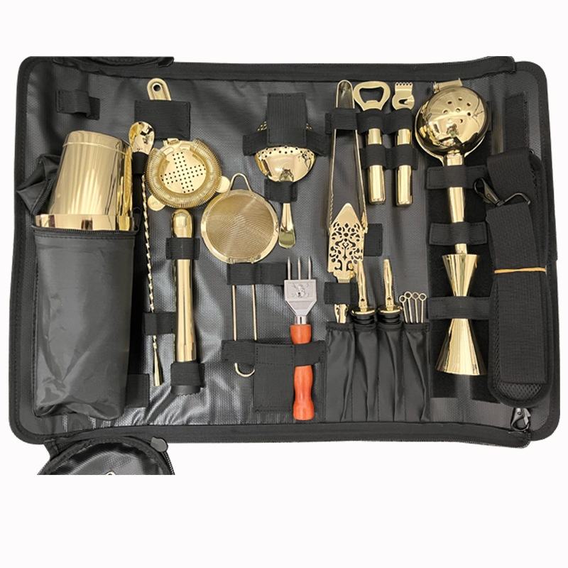 Creative Bartender Kit Bar Tools 20pc Cocktail Kit Set Stainless Steel ...