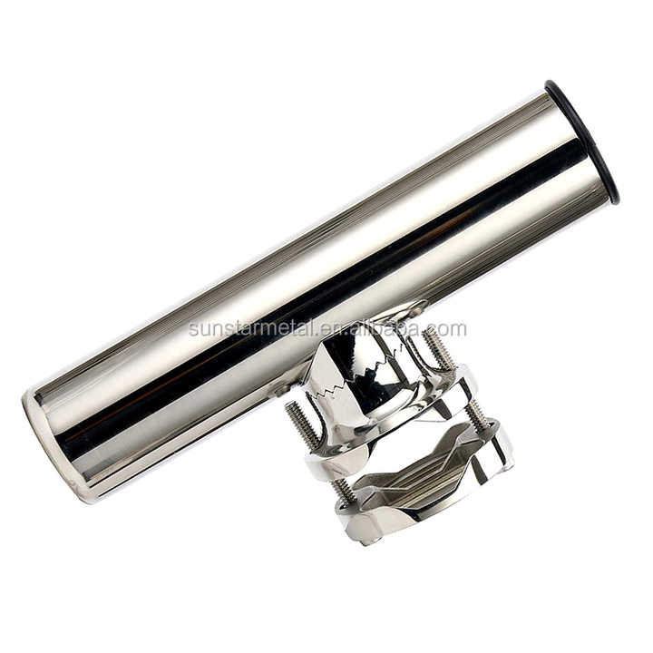 Adjustable Stainless Steel Clam-On Fishing Rod Holder New Marine ...