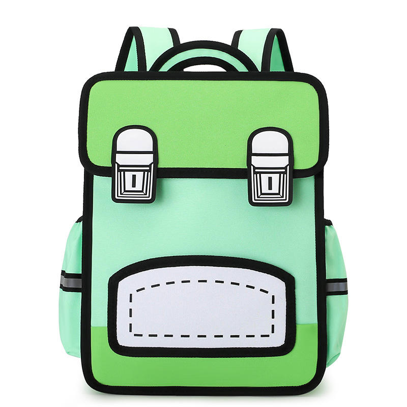 2025 Custom logo 2D Cartoon Style Cute Design Student Backpack Hard ...
