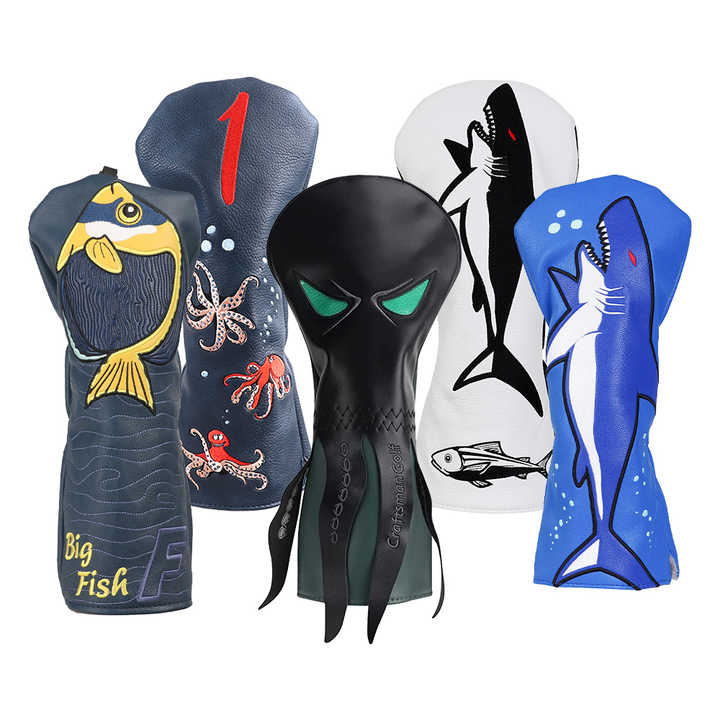 In Stock Golf Accessories Octopus Shape Head Cover Shark Driver Golf ...