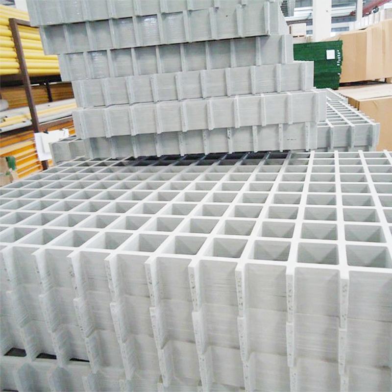 Industrial Fire Retardant FRP Walkway Molded Fiberglass Grating Square ...