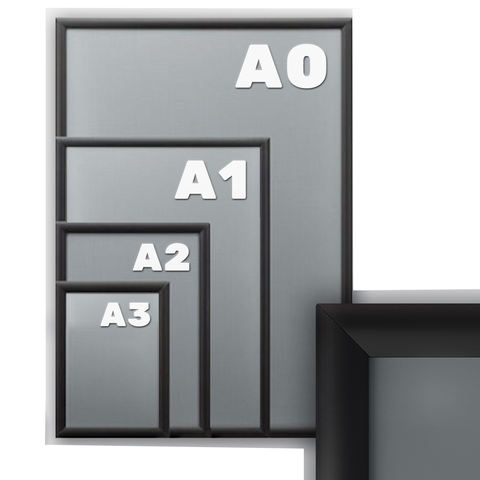 Wholesale Metal wall mounted Poster frames A4 aluminum certificate ...