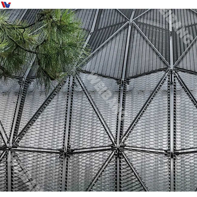 Durable Industrial Aluminum Stretch Mesh Panel Grating Expanded Metal ...