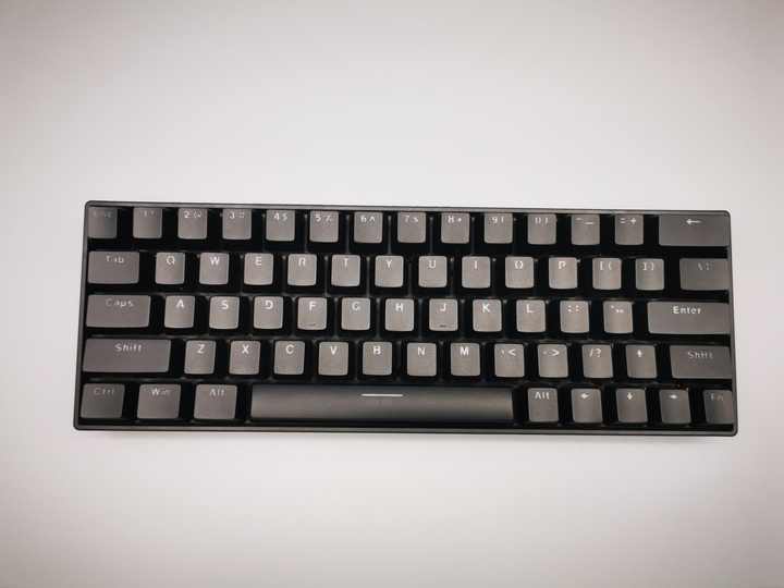 Blue Switch 60% Gamer RGB LED Rainbow Backlit Wired wireless Mechanical ...