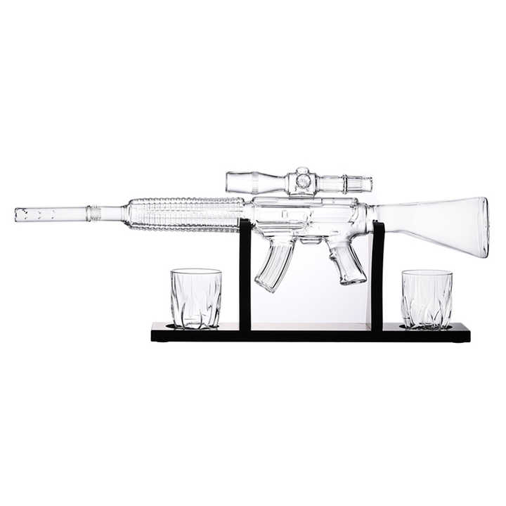 M416 Submachine Gun Decanter Shape High Borosilicate Whiskey Glass Gun ...