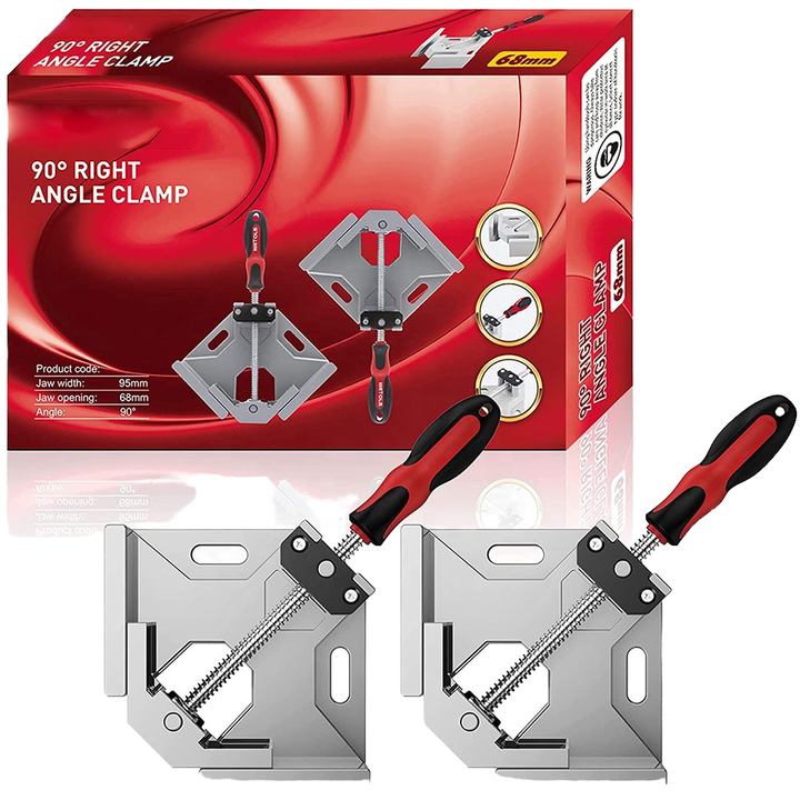 90 Degree Quick Release Aluminum Corner Clamp Metal Photo Frame Clamp ...