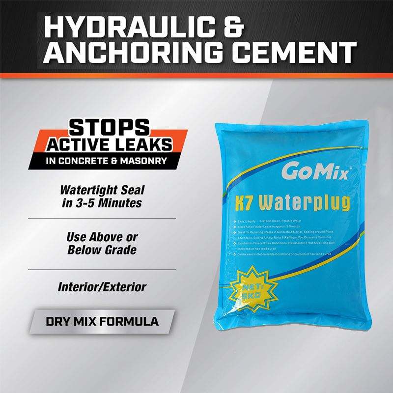 K7 Waterplug - Durable, Quick-Setting Waterproofing Cement