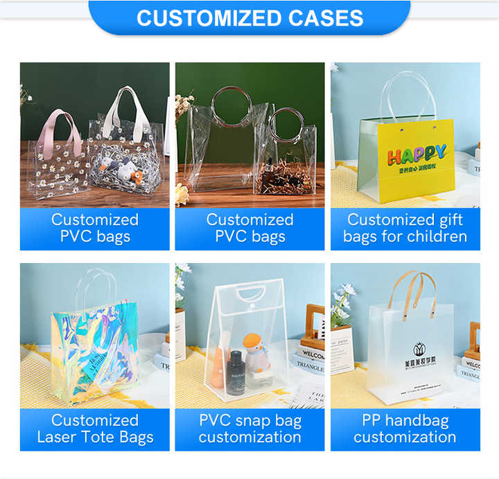 Wholesale Large-capacity Waterproof PVC Plastic Bag Handbag with ...
