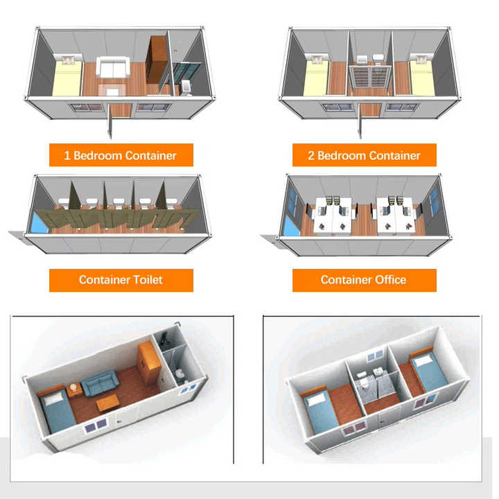 Creative Flat Pack Container Rooms for Outdoor Bedrooms and Street ...