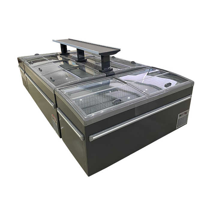 Supermarket Combination Island Display Fridge Refrigerator Showcase ...