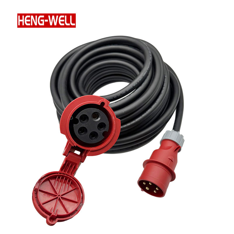 25M Heavy Duty Industrial Extension Cord 32A 5G6 IP44 Outdoor Rubber ...