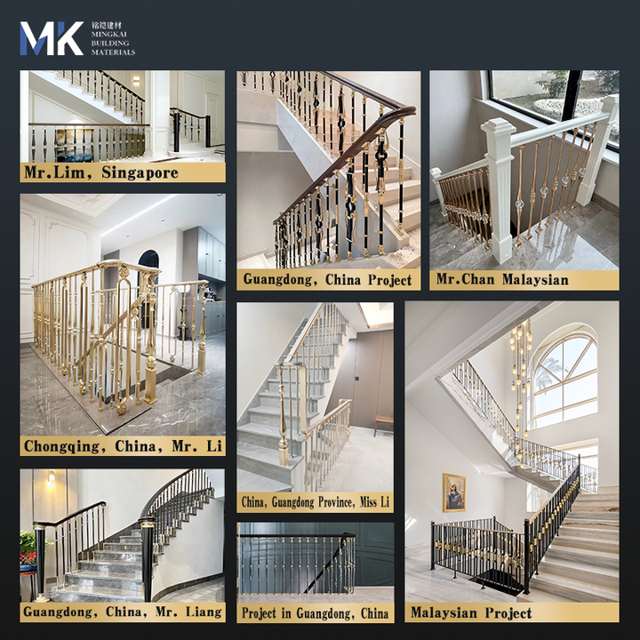 Modern Brass Staircase Handrails and Balusters. Crystal Brass ...