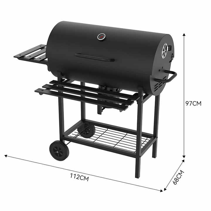 Outdoor Party Electric Roaster Rotisserie Kit Barrel BBQ Grill