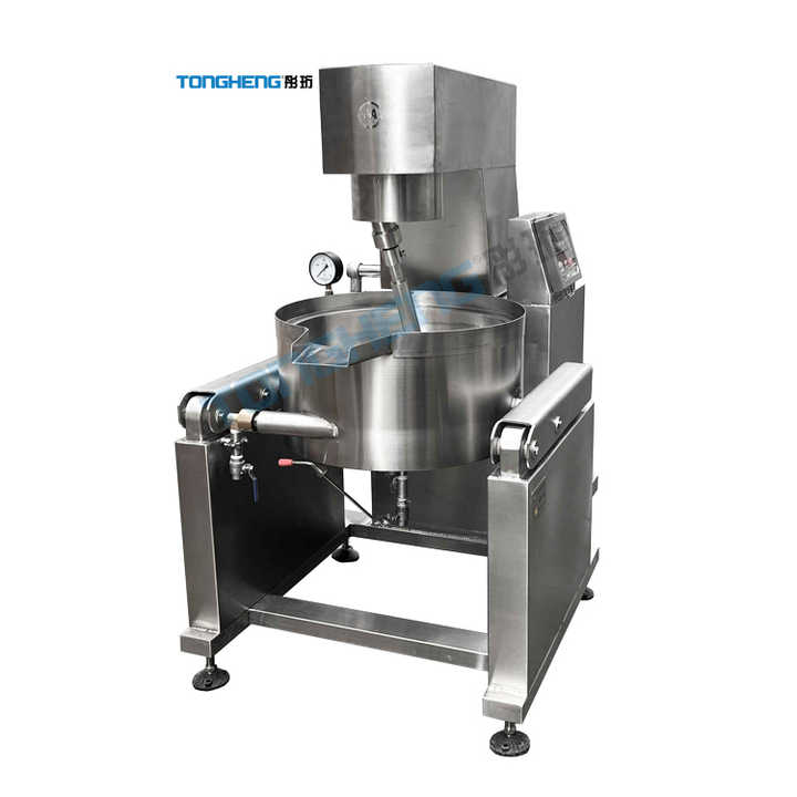 Automatic Sugar Caramel Jam Wok Machine Tilt Agitator Steam Cooking Pot ...
