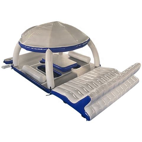 GREEN Hot Inflatable Aqua party bana inflatable floating dock platform ...