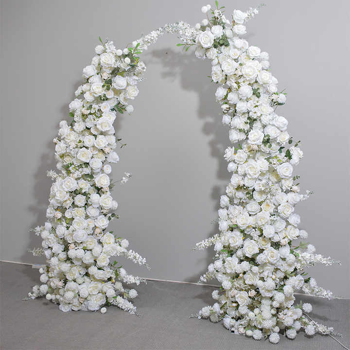 Y-UFA009 Artificial Wedding Flower Arch - Pink Arrangement