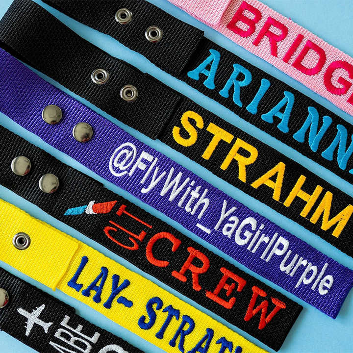 Custom Embroidered Luggage Tags - Identify Your Bags