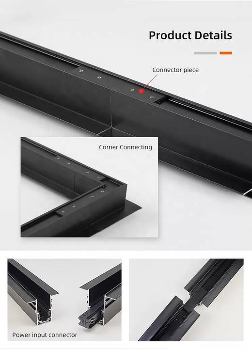 48V Recessed Trimless Plaster Magnetic Track| Alibaba.com