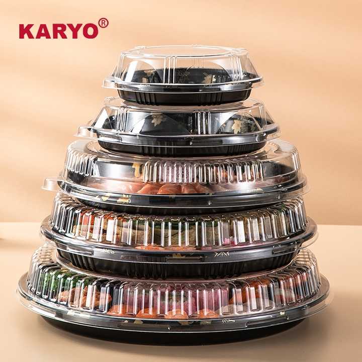 KARYO KY-321 Disposable Sushi Packaging Box with Anti-Fog Lid