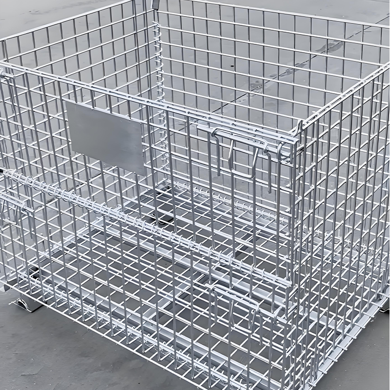 Iron Box Welded Mesh Storage Cage with Galvanized Steel Wire Foldable ...