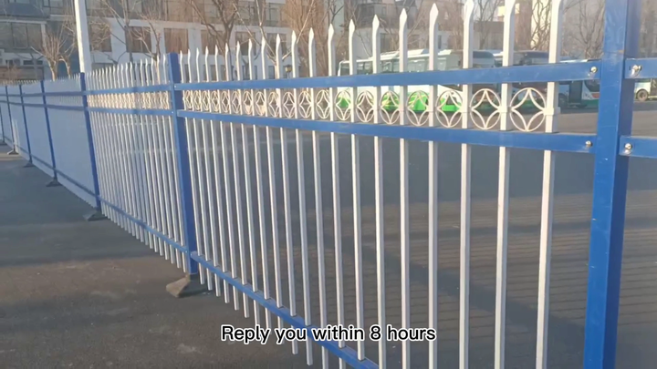 6ftx8ft Metal Tube Anti Rust Security Steel Fence Wrought Iron Fence ...