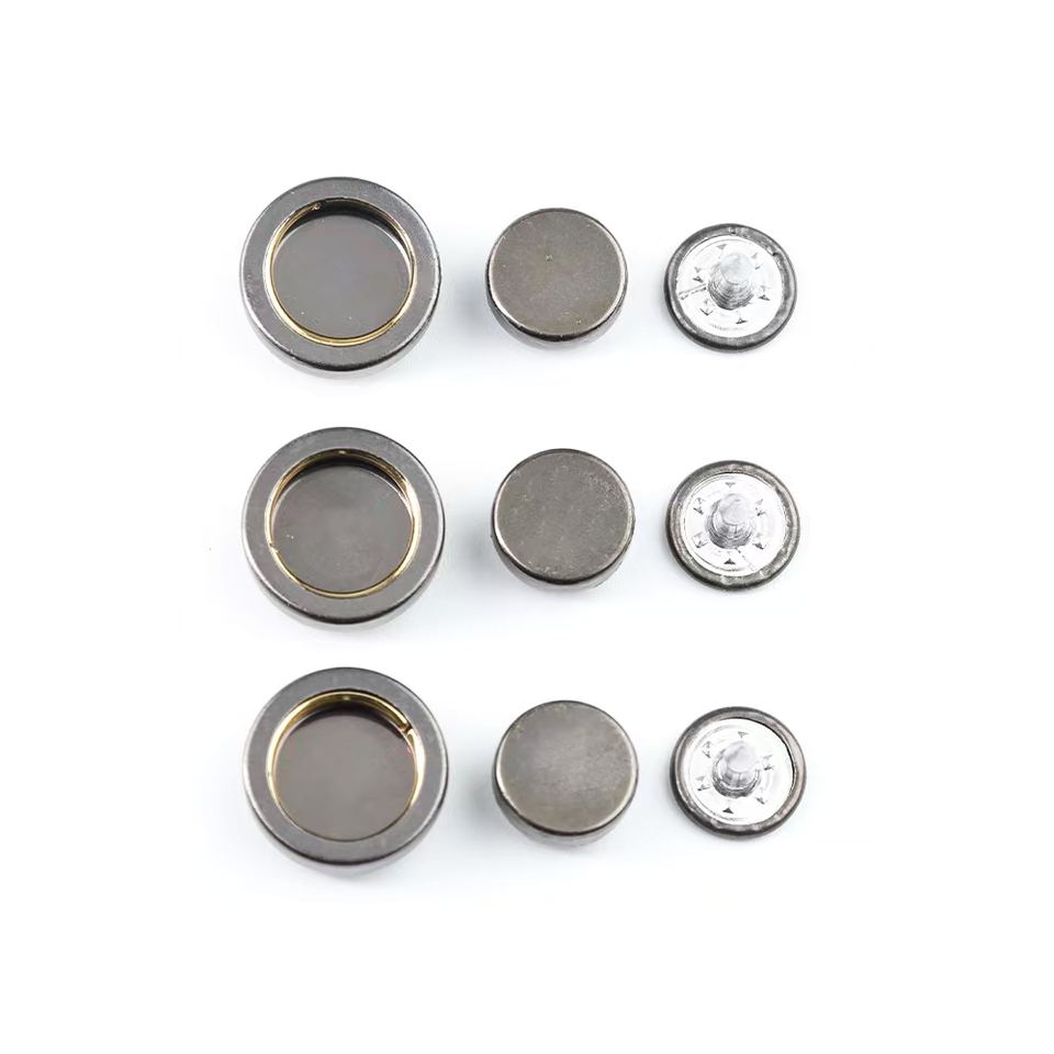 Factory direct sales of clothing accessories, metal buttons, metal snap ...