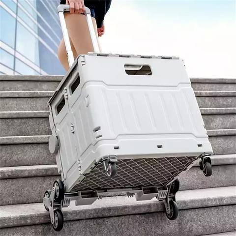 Wholesol plastic mini folding beach luggage cars supermarket foldable ...