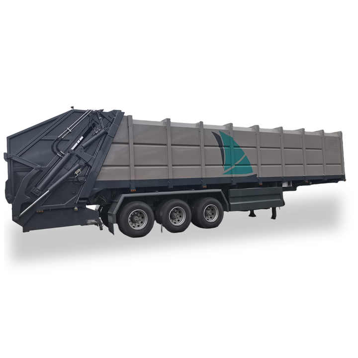 65 Cubic Meter Compressed Garbage Semi Trailer Waste Collection Garbage ...