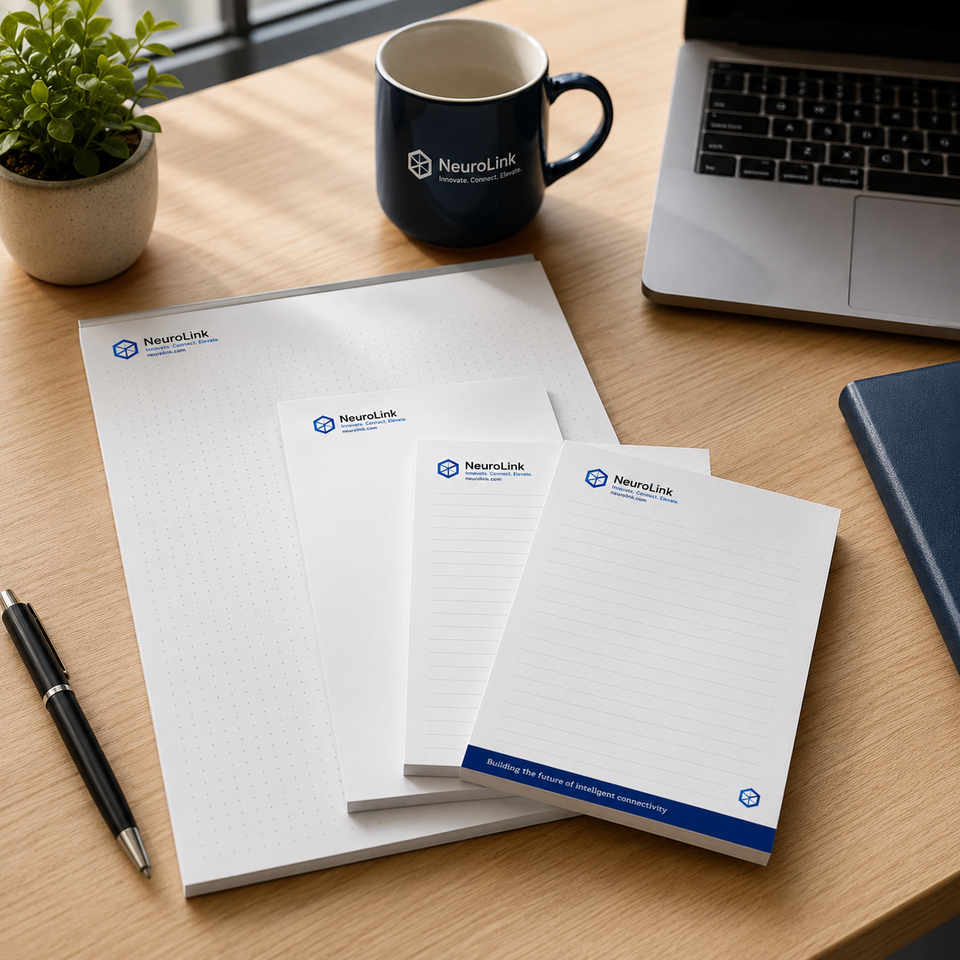 OEM Corporate Notepad Custom Logo Lined Color Printing Meeting Notepad ...