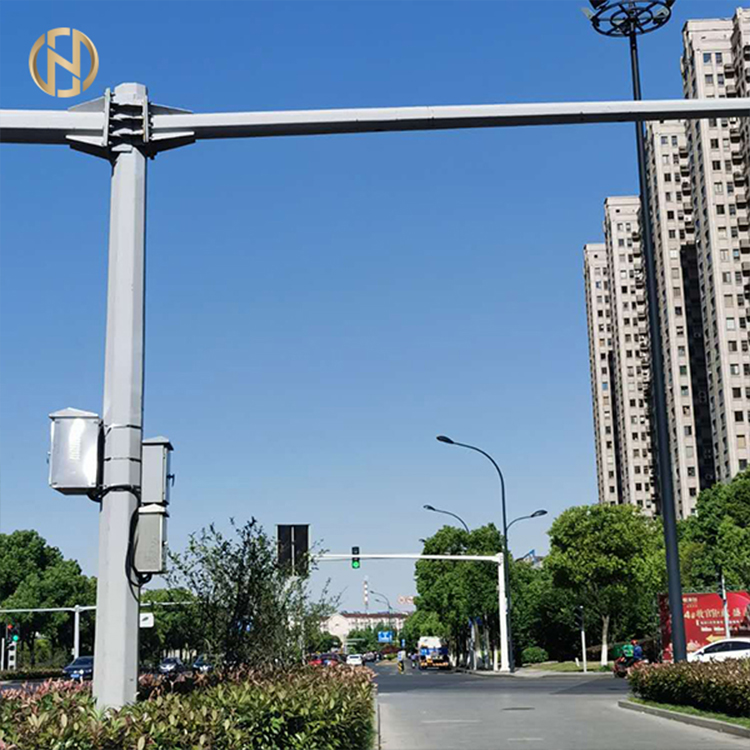 Telescopic CCTV Camera Galvanized Steel Mast Pole