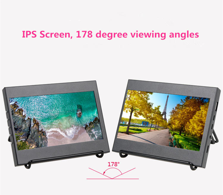 Original 7" Black 1024x600/800x480 Touch Display IPS Widescreen ...
