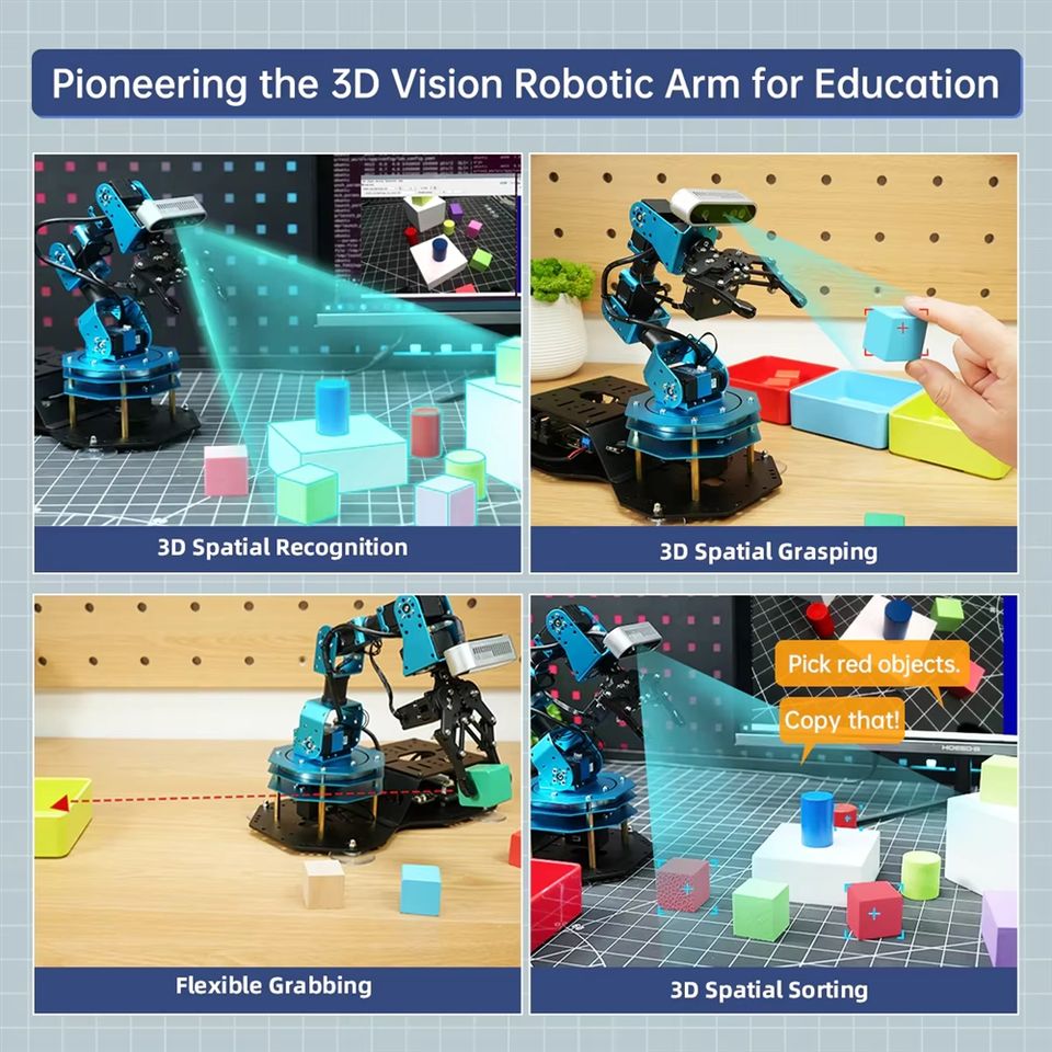 Chipboard Hiwonder Pi Ultra ROS2 3D Vision Robot , with Multimodal ...