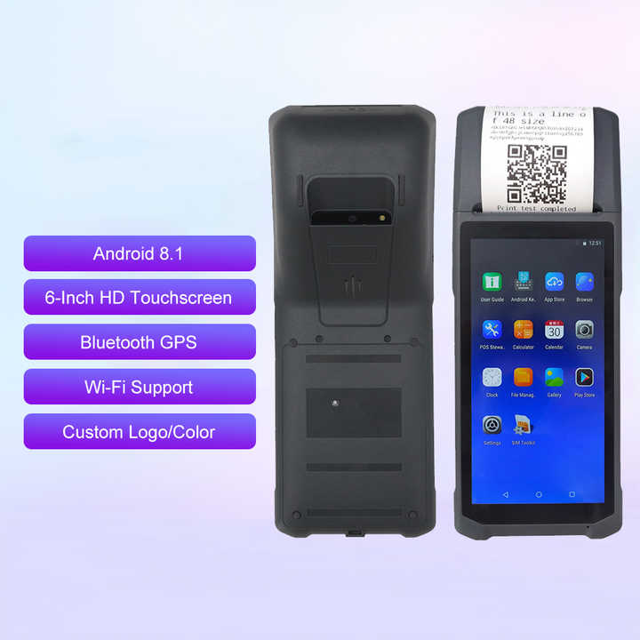 6.0 Inch 4-Core Billing Touch Screen Android 11 Scanner Payment Cash ...