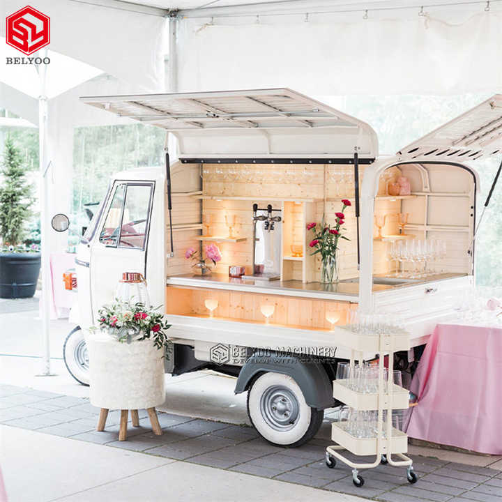 Customized Ice Cream Cart - Ape Coffee Shop Electric Tuk Tuk