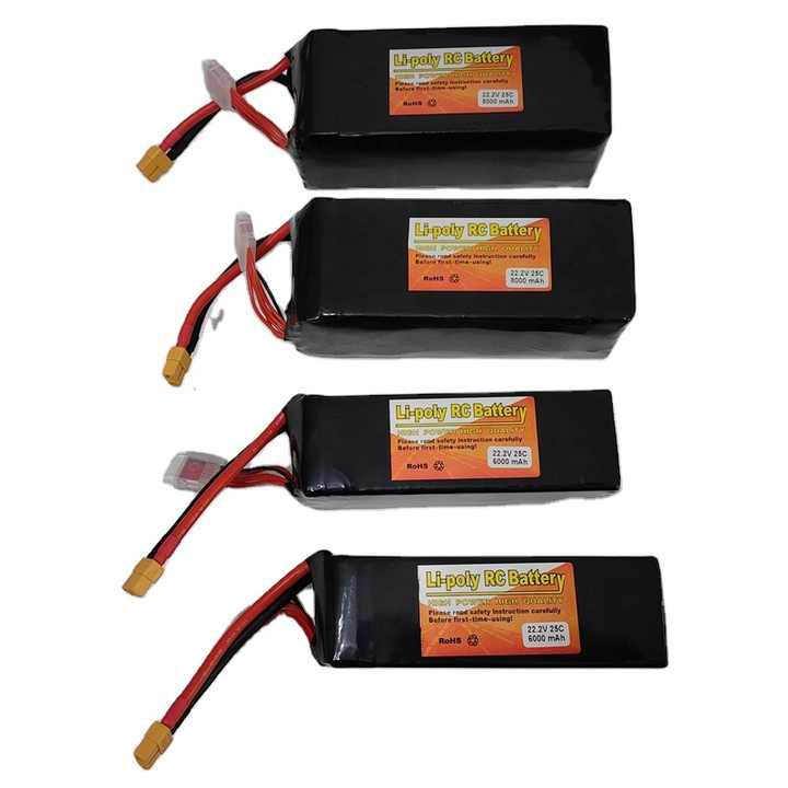 6S 6S1P 22.2V 8000毫安时8Ah 25C高倍率锂离子聚合物电池，用于遥控无人机| Alibaba.com