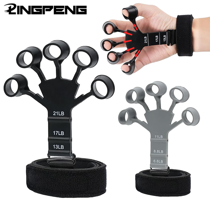 Custom Adjustable Silicone Finger Exerciser for Hand Strength
