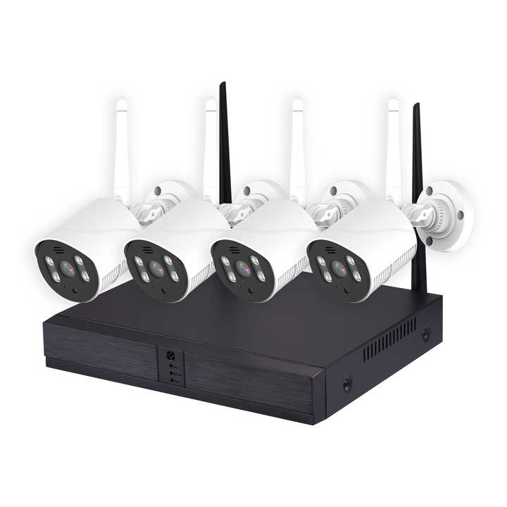 1080P Full Color 4 Channels CCTV Cameras NVR with Monitor All in ...
