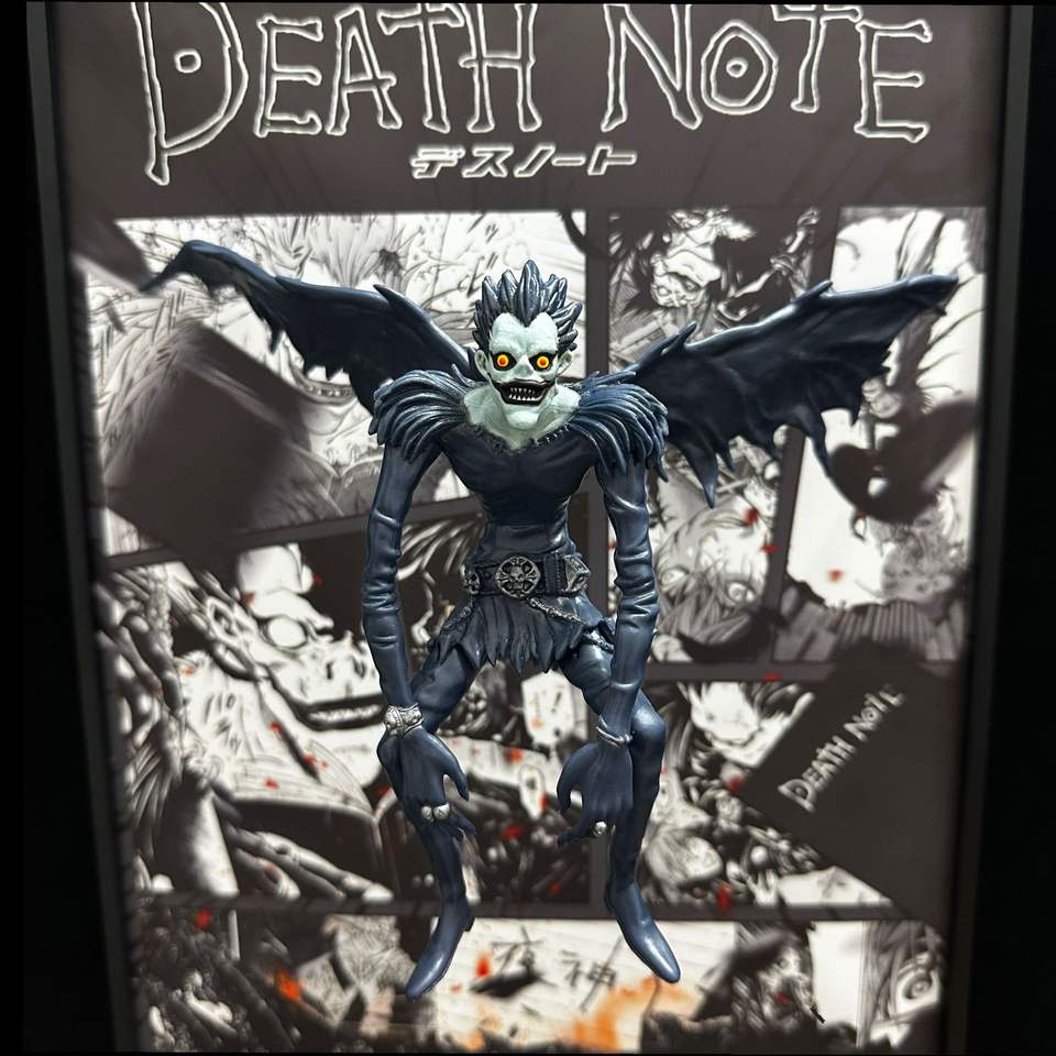 Death Note Ryuk 3D Framed Figure Painting with Anime Figures Animation ...