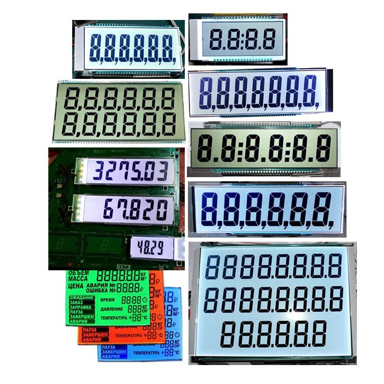 Custom 7 Segment LCD Display for Tokheim Fuel Dispenser - Monochrome ...