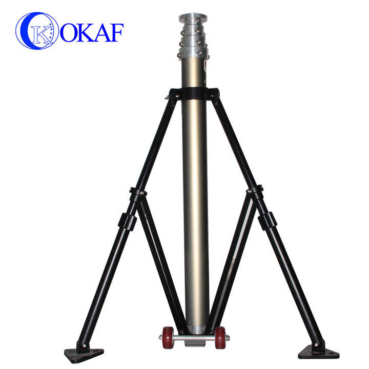 3M 5M 8M 15M Telescopic Mast Pole with Tripod for Surveillance