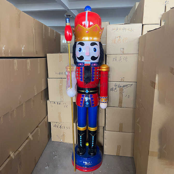 6ft Christmas Nutcracker Soldier - Fiberglass Resin Statue