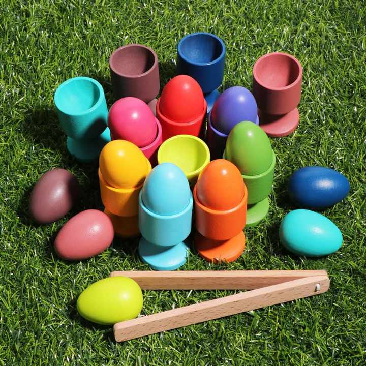 Montessori Rainbow Matching Game - Educational Toy